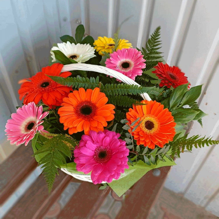 Купить корзина с герберами с доставкой в Москве